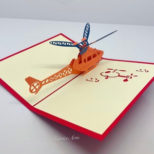 3D Pop up Helicopter Card - Etsy