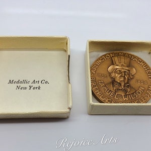 Uncle Sam Commemorative Brass Medal First Day of Issue September 13 ...