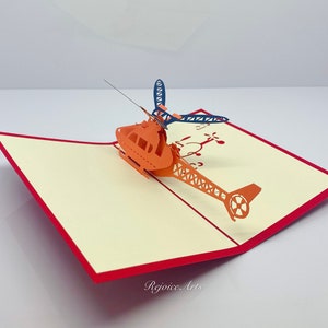 3D Pop up Helicopter Card - Etsy