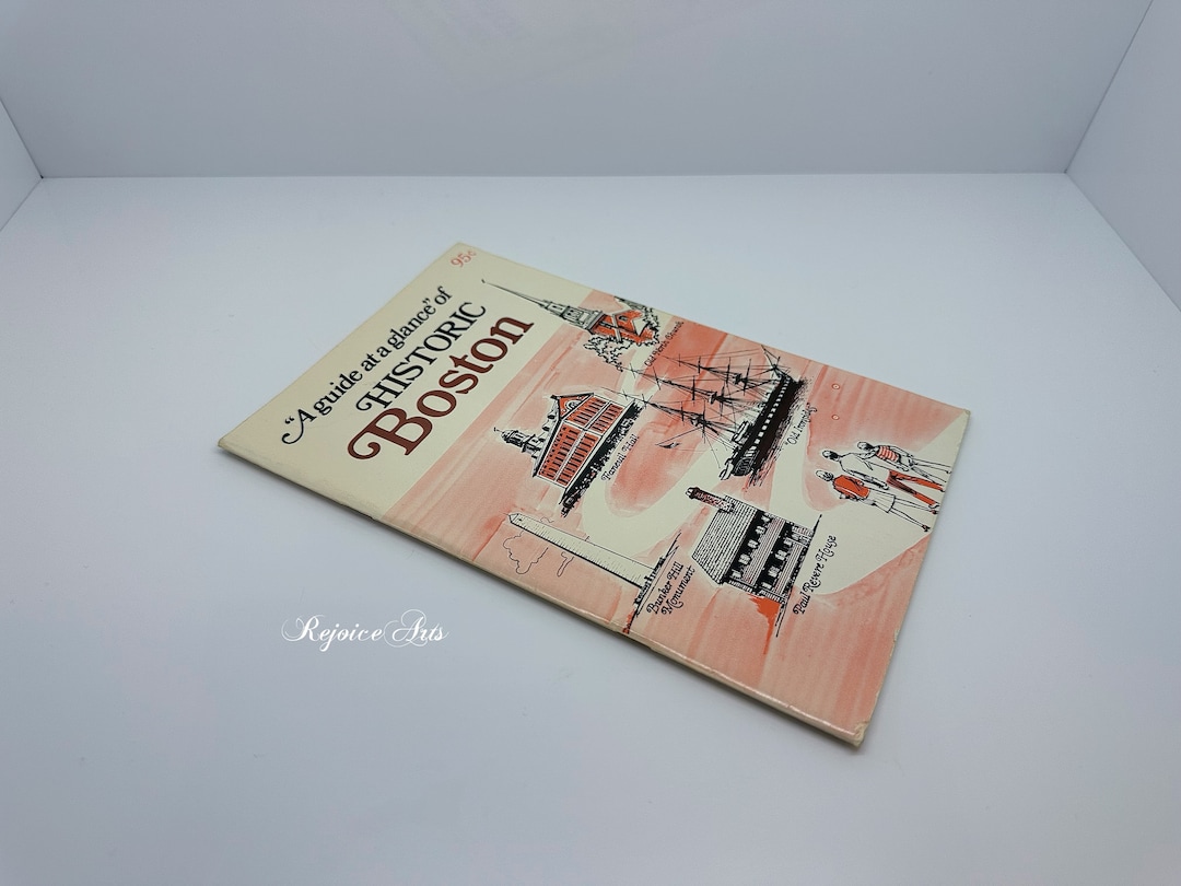 A Guide at a Glance of Historic Boston Tour Book 1979 - Etsy