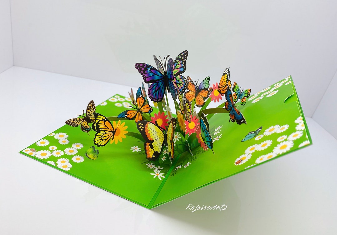 3D Pop up Butterfly Card - Etsy