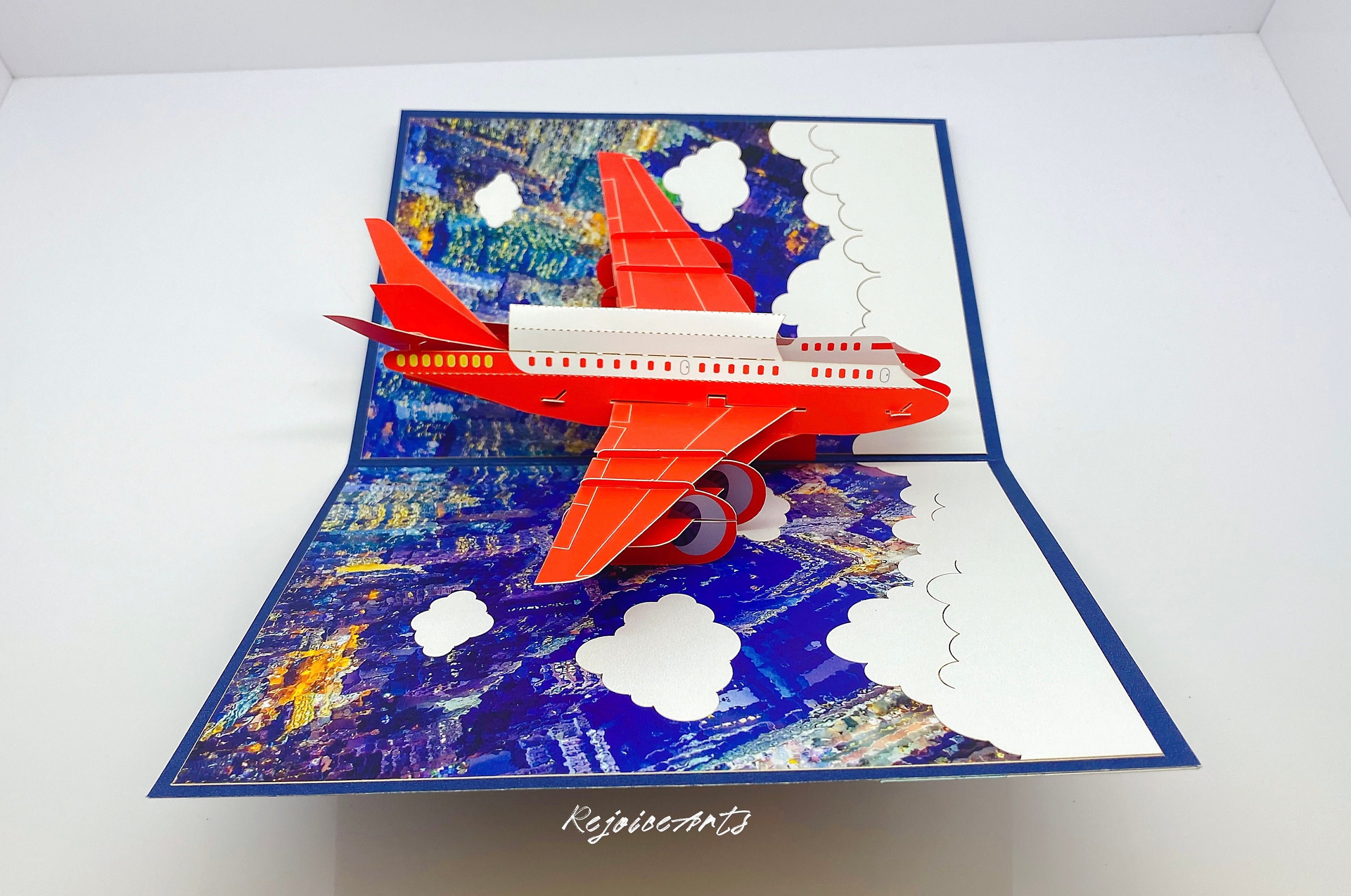 3D Pop up Airplane Card - Etsy