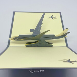 3D Pop up Airplane Card - Etsy