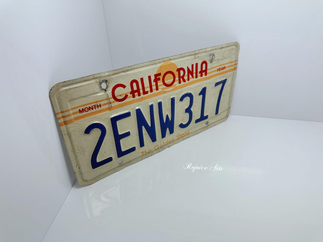 Vintage California License Plate - Etsy