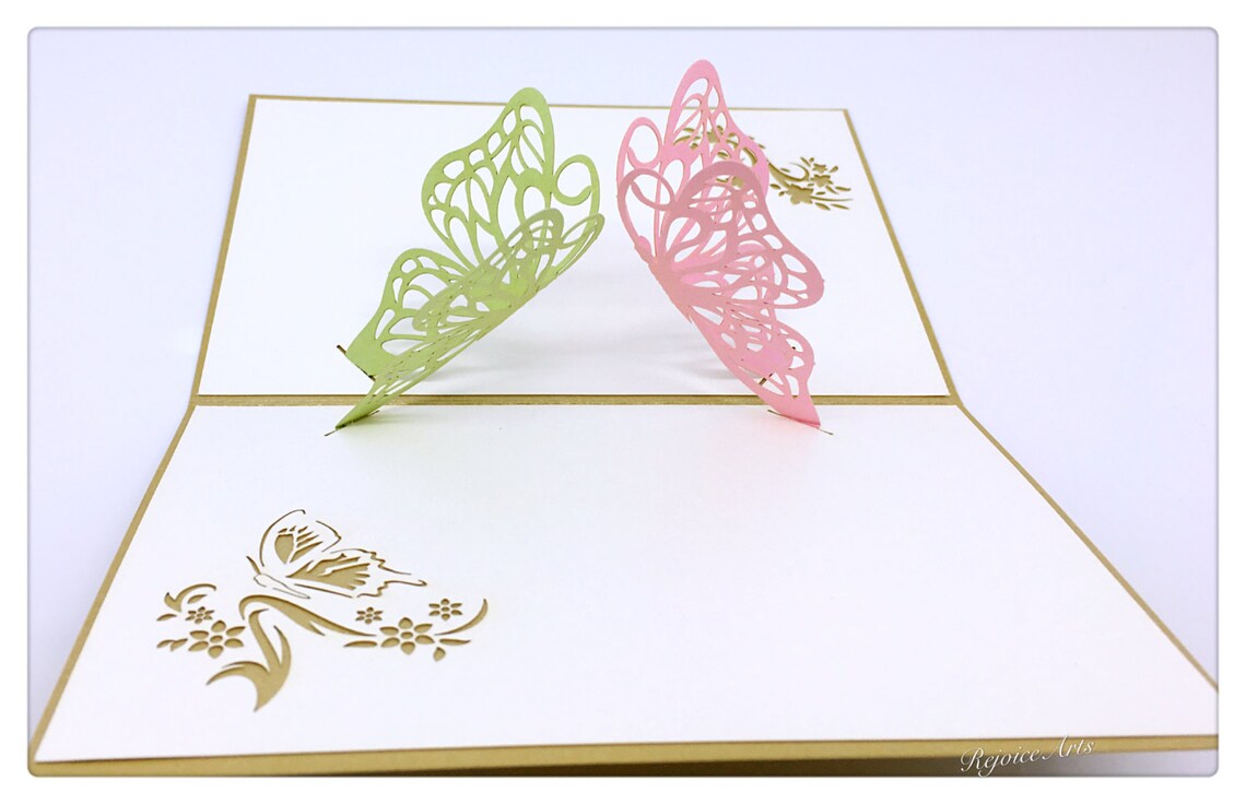 3D Pop up Butterfly Card | Etsy