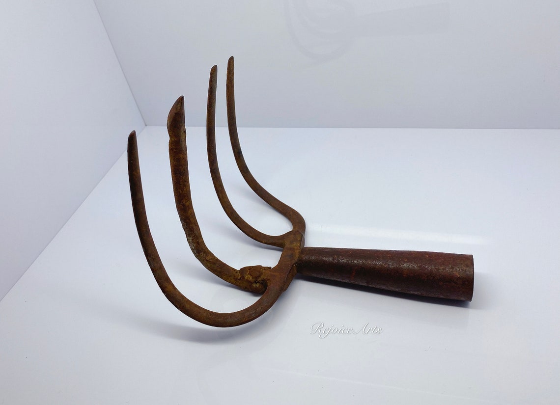 Vintage Primitive Pitchfork Pitch Fork Hay Rake Head Barn Tool | Etsy