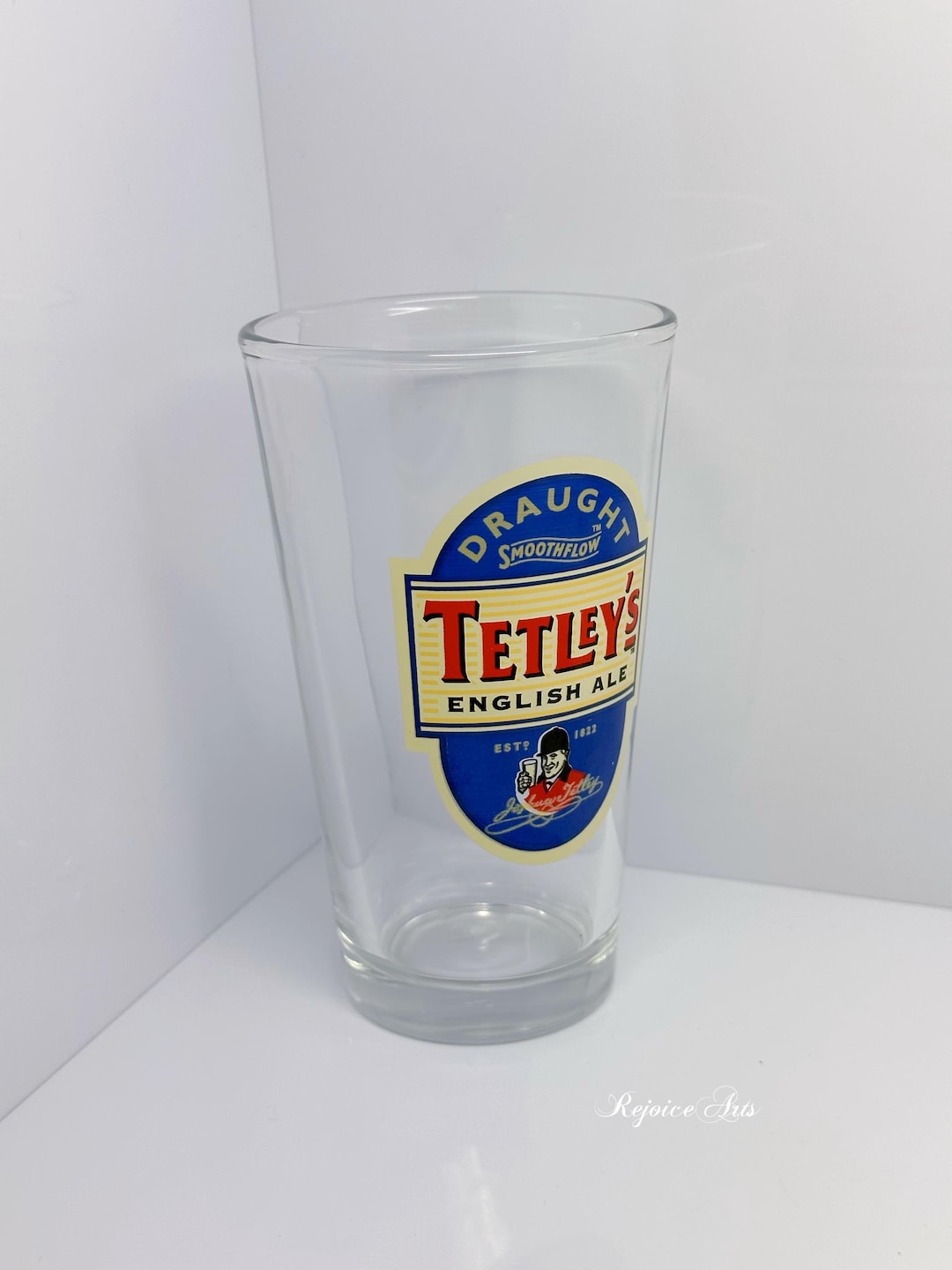 Vintage Tetley's English Ale Pint Beer Glass Smoothflow - Etsy
