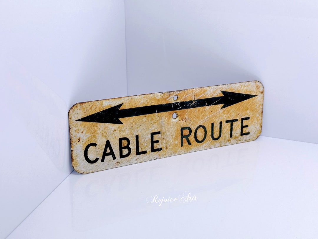 Vintage Telephone System Cable Route Metal Sign - Etsy