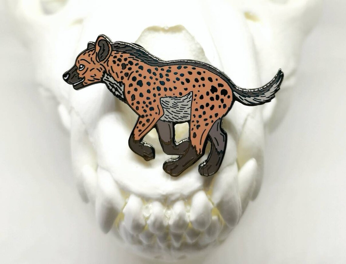 Spotted Hyena Yeen Furry Hard Enamel Pin 50mm Lapel Pin | Etsy