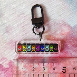 Undertale SOUL Containers ACRYLIC Necklace Gaming Cute - Etsy