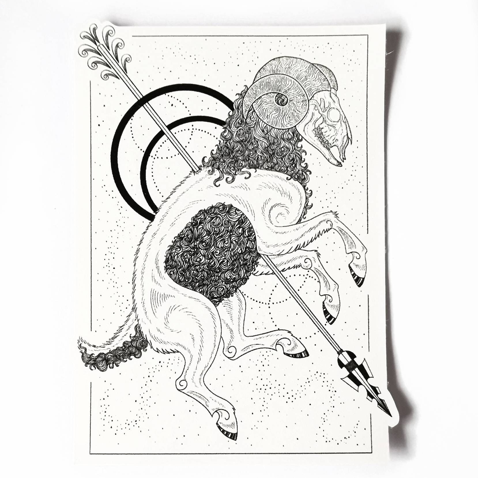 The Draw of the Void - Original Design Sticker Pack of 4 - Vulture ...
