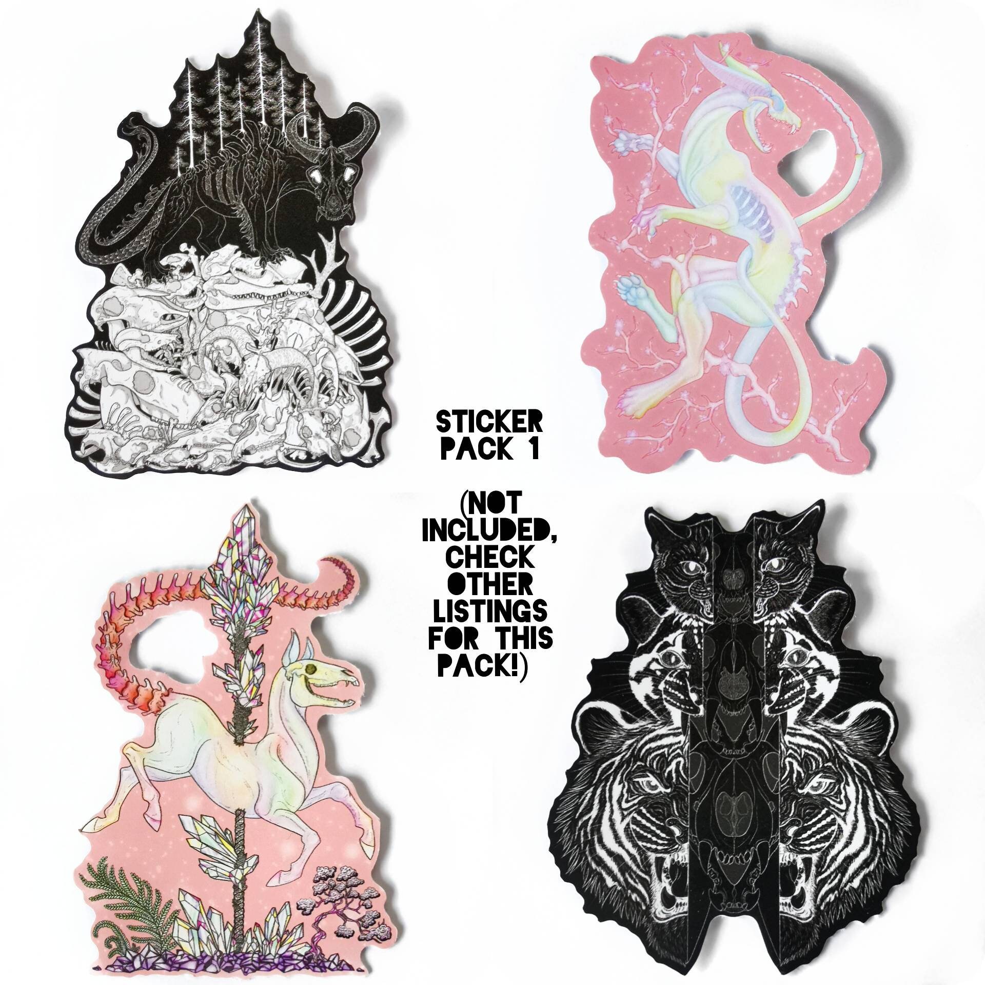 The Draw of the Void - Original Design Sticker Pack of 4 - Vulture ...