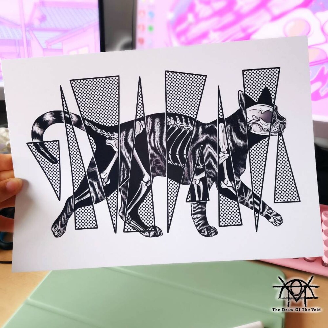 Updated Version Skeleton Cat Scan X-ray Tattoo Flash - Etsy UK