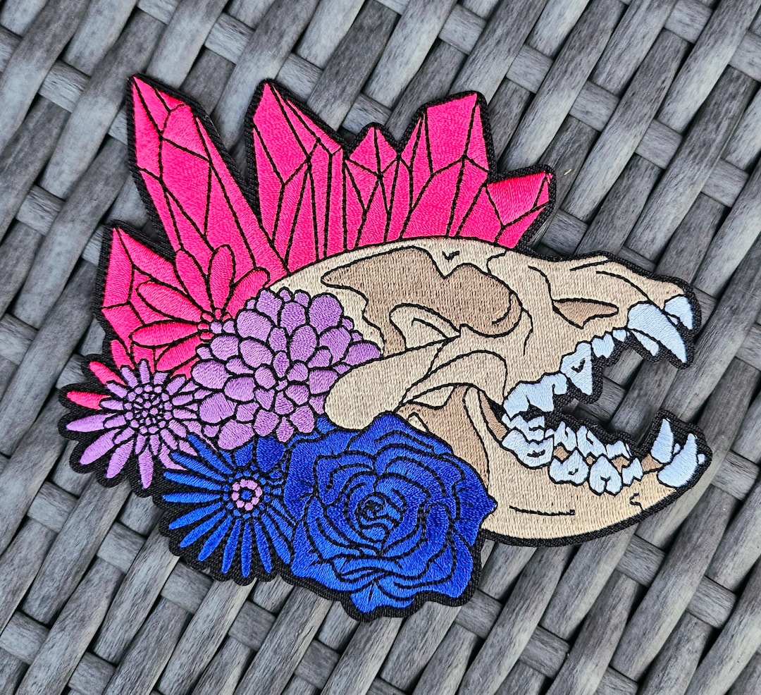 Bisexual Bi Pride LGBTQIA+ Large Iron on Embroidered Patch 5 Inch ...