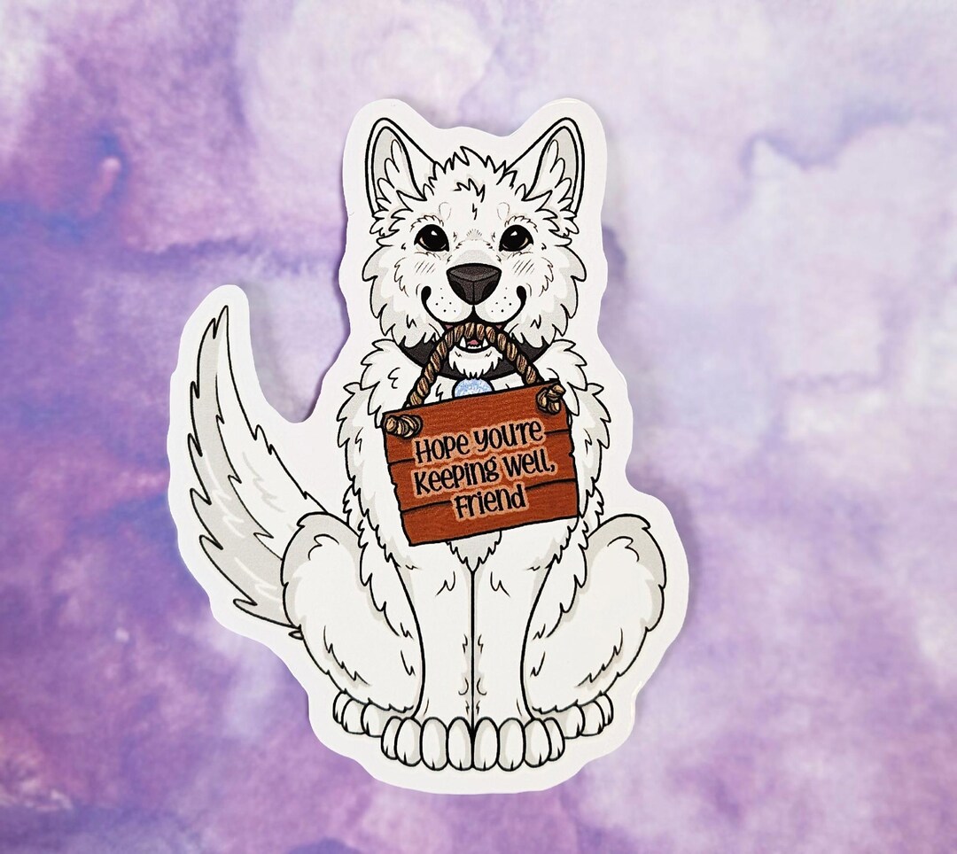 Scratch , the Best Boy - BG3 Camp Dog | 3" Stickers | Baldur's Gate 3 ...