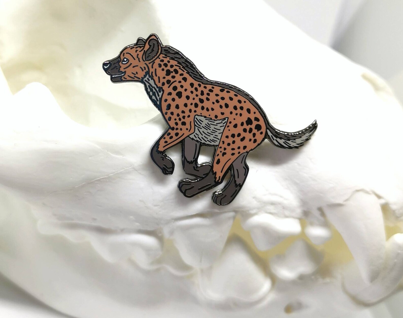 Spotted Hyena Yeen Furry Hard Enamel Pin 50mm Lapel Pin | Etsy