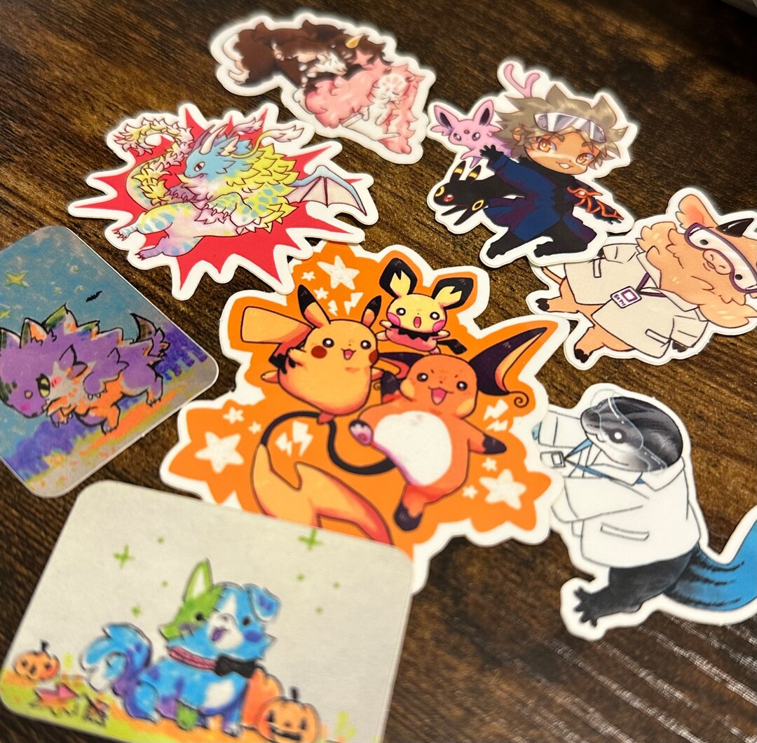Pokemon, Werewolf, Franken Doggo, Dragon, and Lab Animal Stickers - Etsy