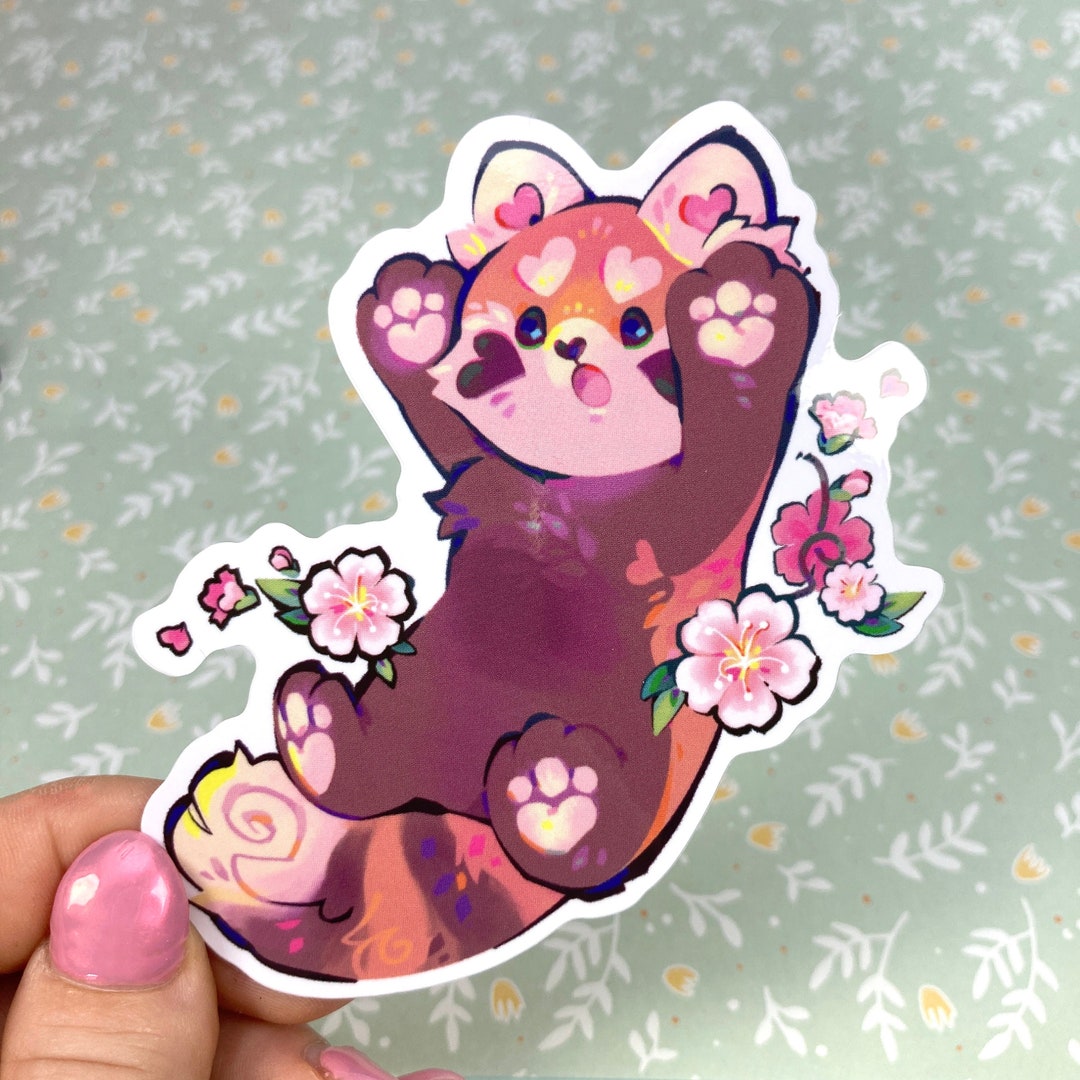 Red Panda - Sticker Vinyl 80mm 3", Die-cut, - Etsy