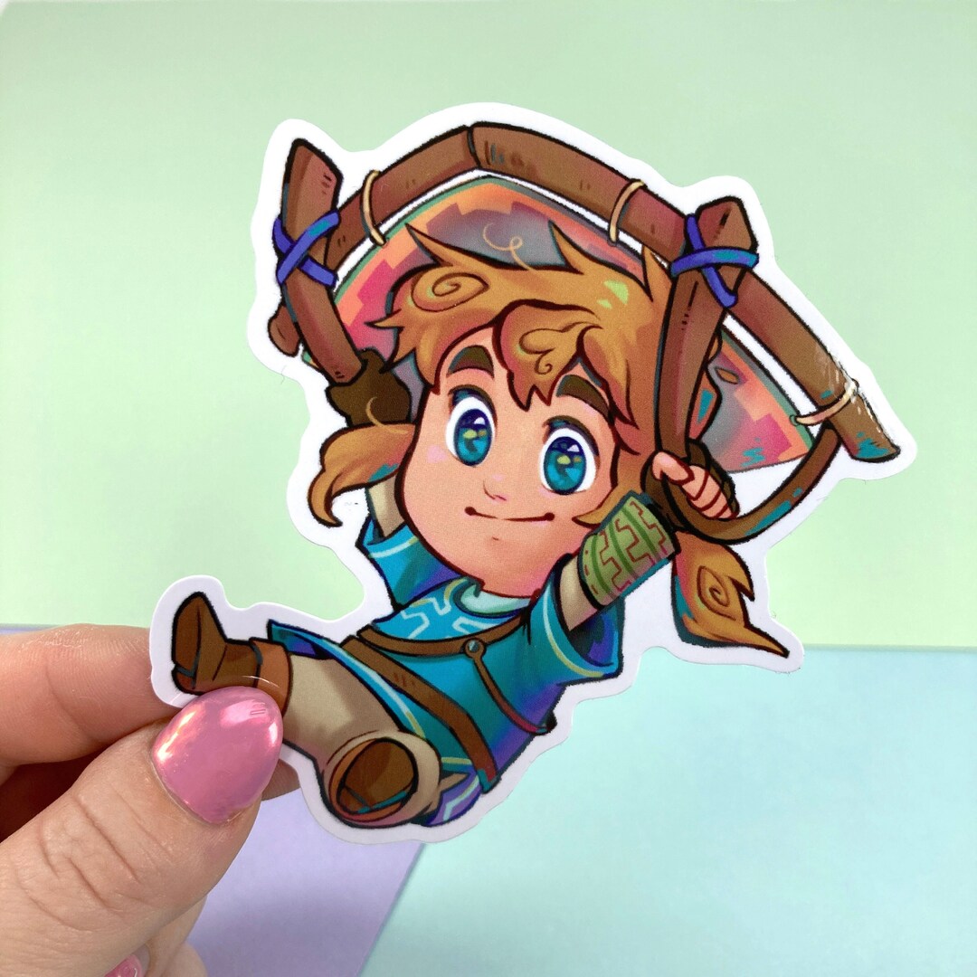 TLOZ Link, Glider - Sticker Vinyl 80mm 3", Die-cut - Etsy