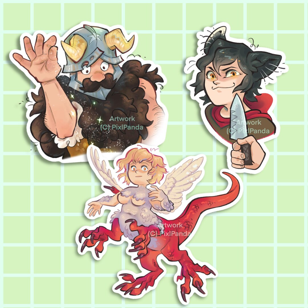 Cooking in the Dungeon, Dunmeshi, Monsters, Dnd - Stickers Vinyl 8cm 3. ...