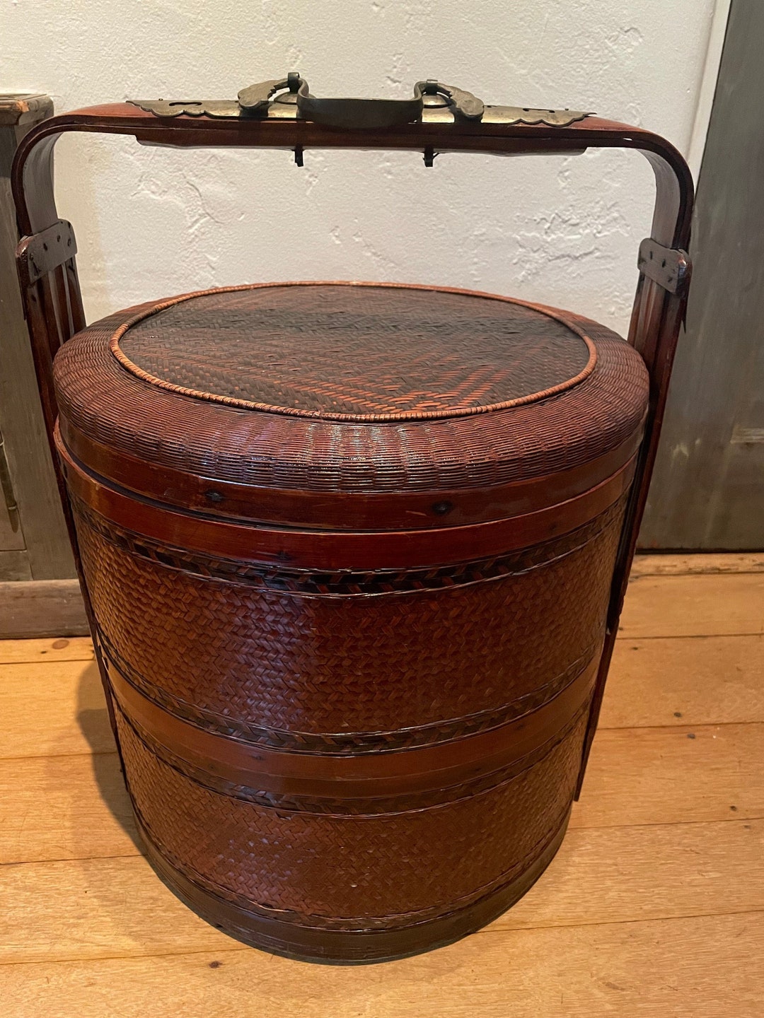 Mid 20th Century Chinese Woven Wedding Basket - Etsy