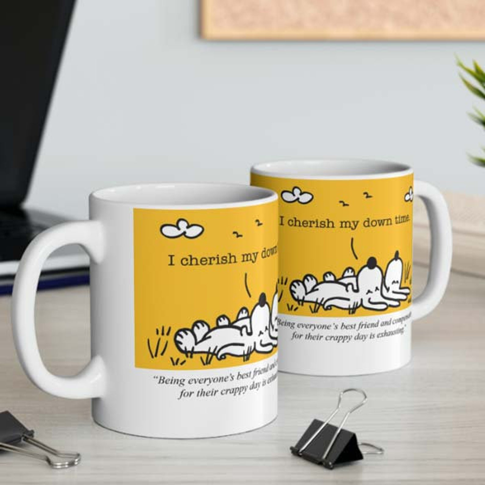 Downtime Funny Dog Cartoons Greeting Cards Mugs Tee Shirts Mouse Pads ...