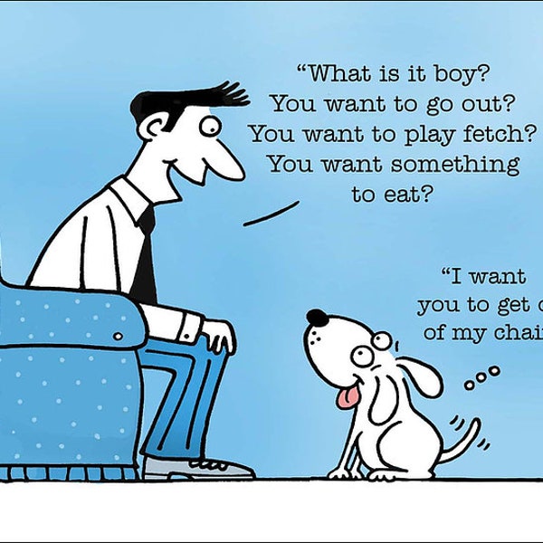 Funny Dog Greeting Cards - Etsy
