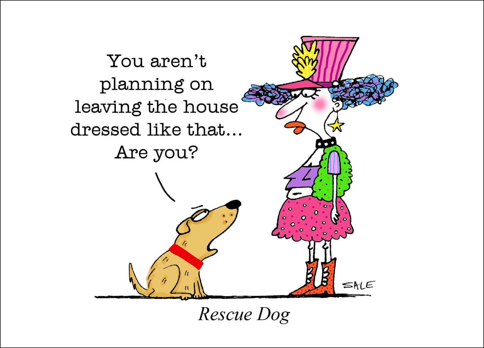 Rescue Dog Funny Dog Cartoons Greeting Cards Mugs Tee Shirts Mouse Pads ...
