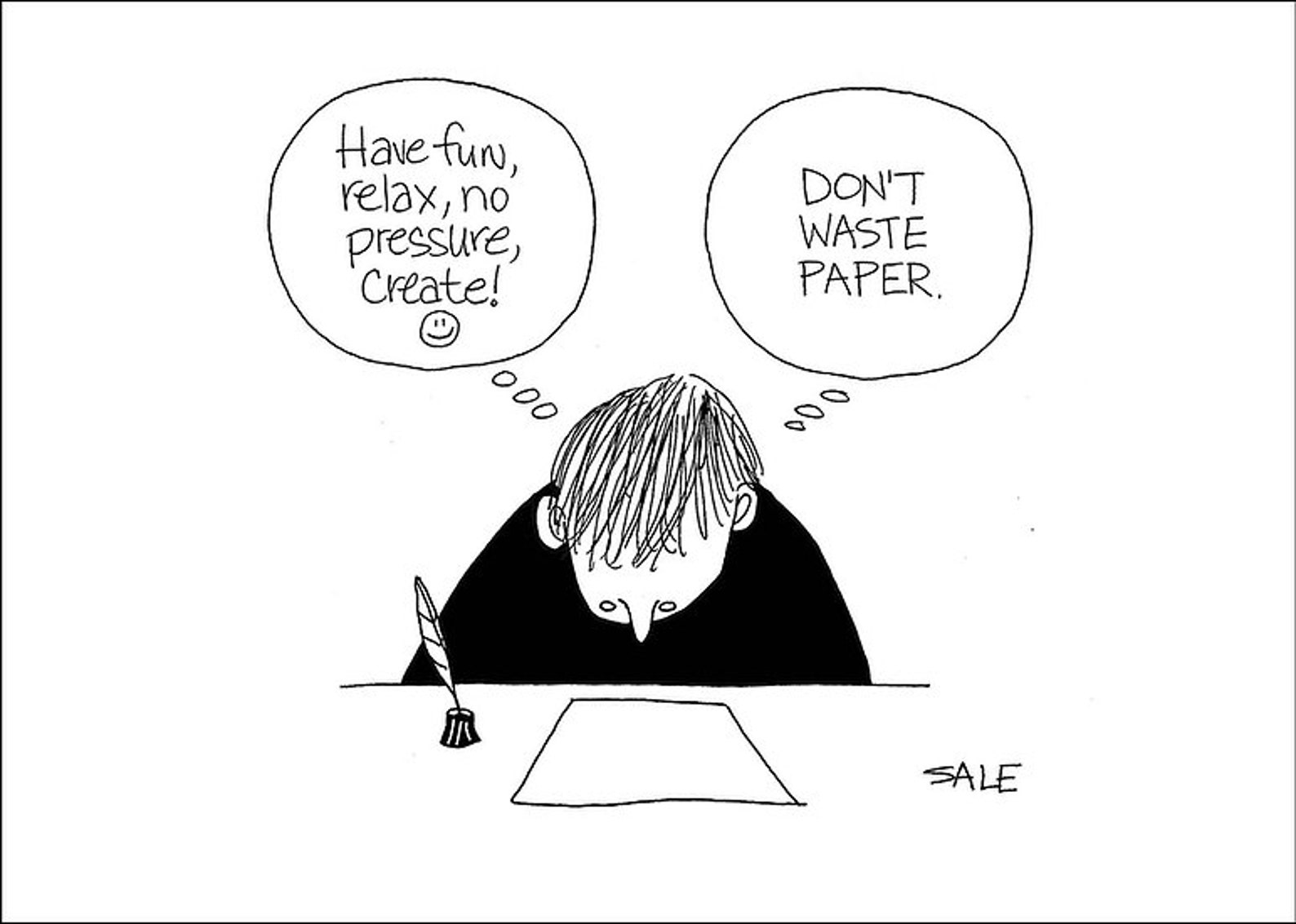 Writing: Don't Waste Paper. - Etsy