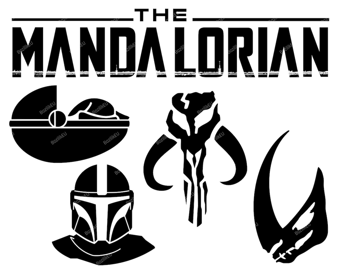 Star Wars Mandalorian SVG Bundle This is the Way | Etsy