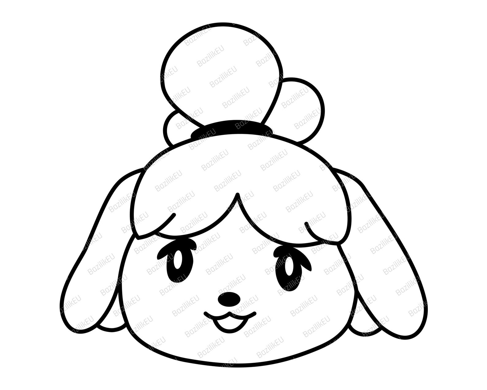 Isabelle Animal Crossing SVG Files for Cricut DIY Art PNG | Etsy