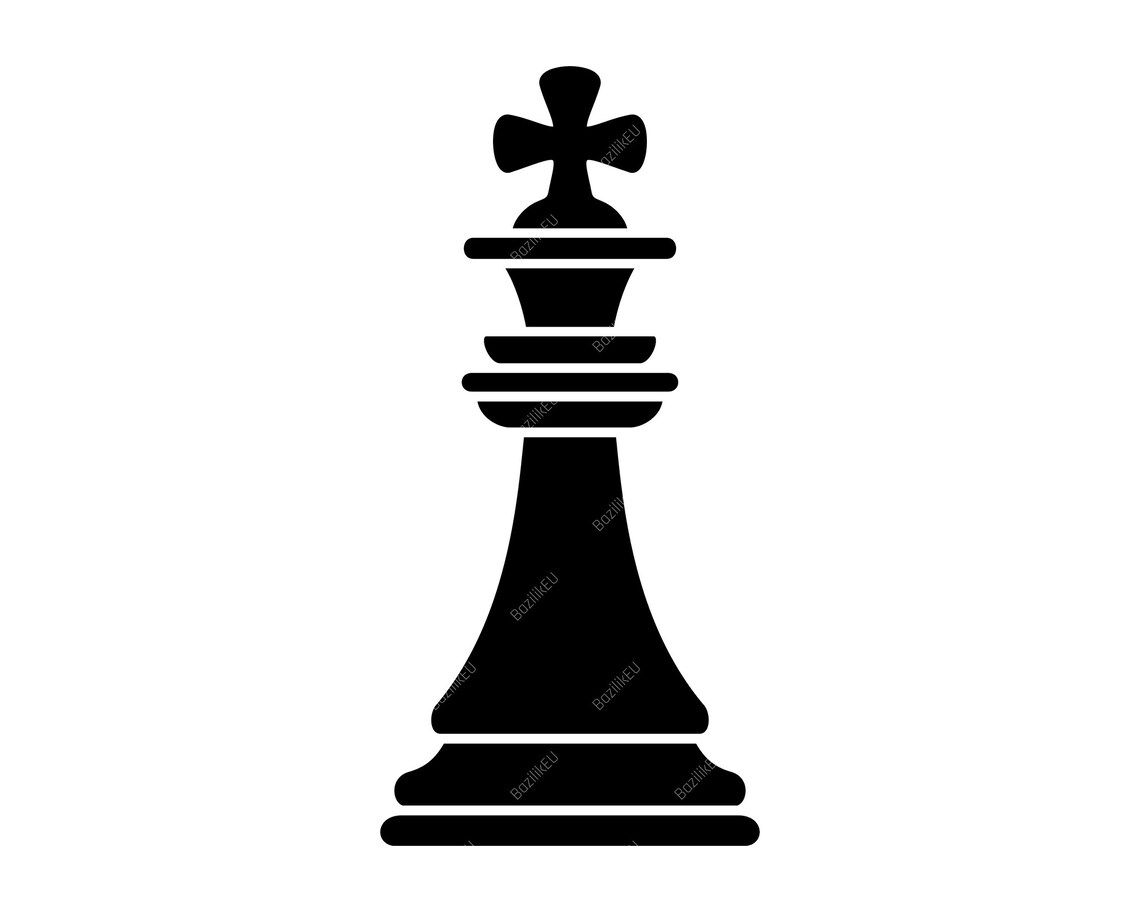 King Chess SVG Digital Download Svg Files For Cricut Black | Etsy
