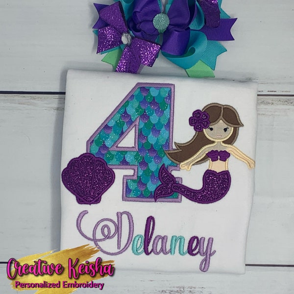 Mermaid Number 7 - Etsy