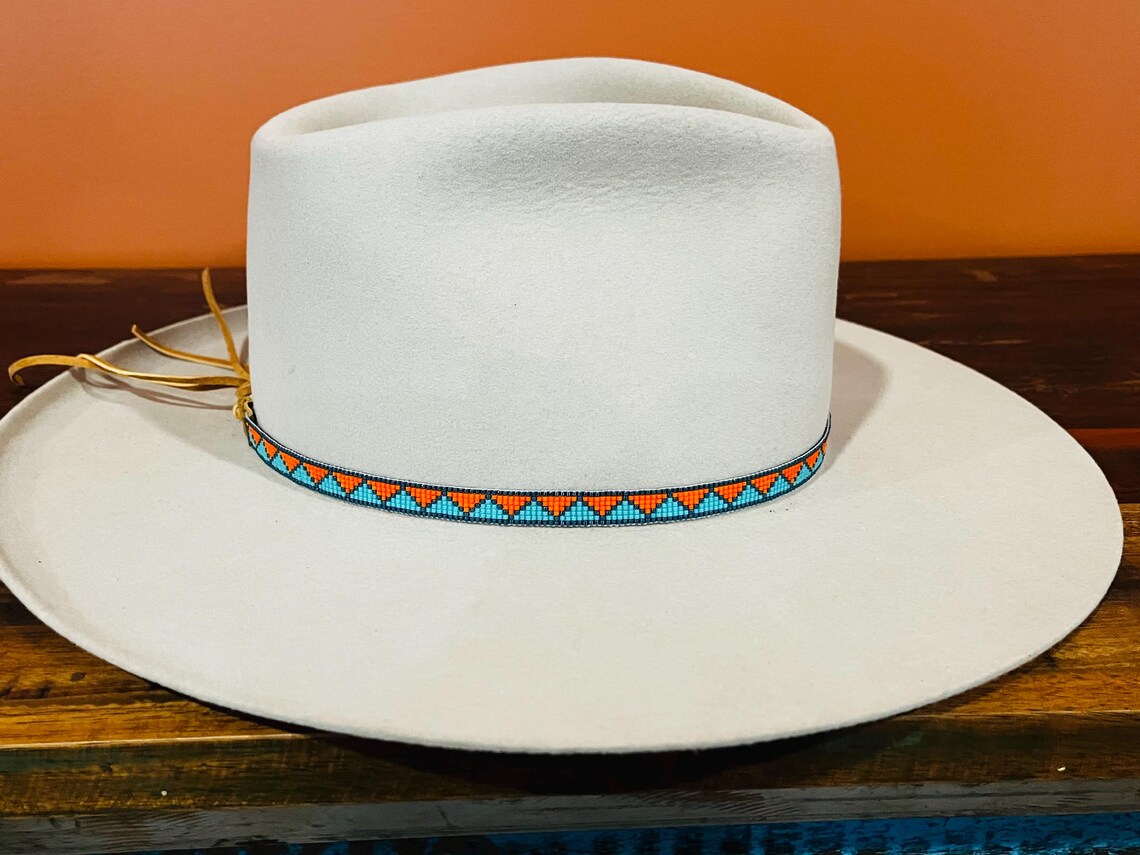 Beaded Hat Band, Custom Hat Band, Custom Beaded Hatband, Cowboy Hat ...