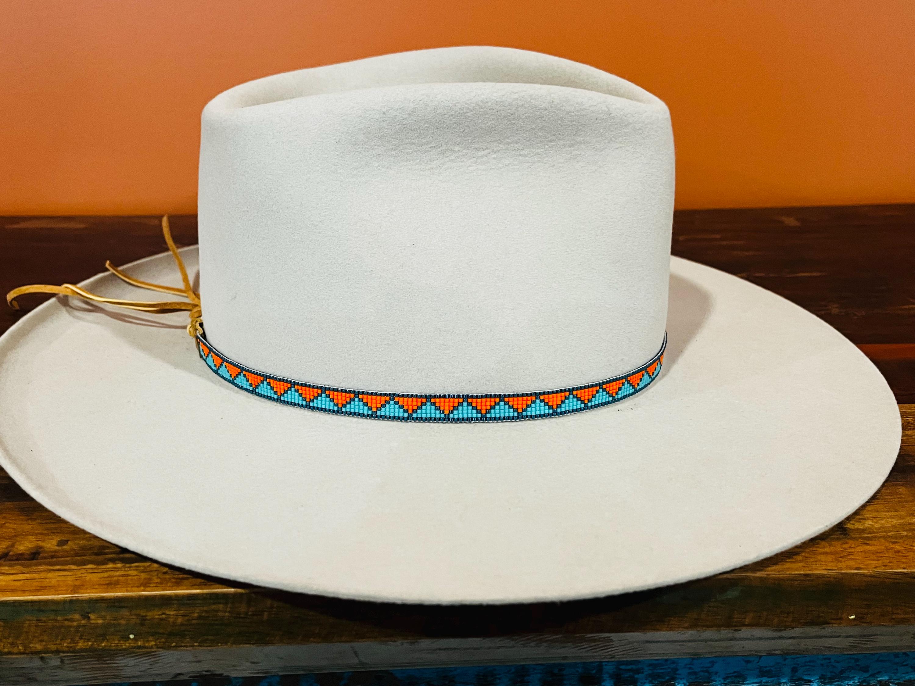 Beaded Hat Band, Custom Hat Band, Custom Beaded Hatband, Cowboy Hat ...