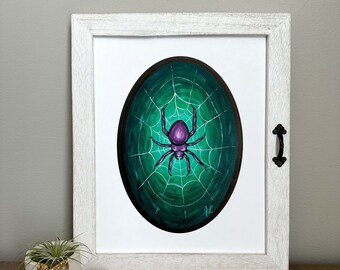 Spider / 8 X 10 Matte Art Print / Dark Art / Spider / Spooky / - Etsy