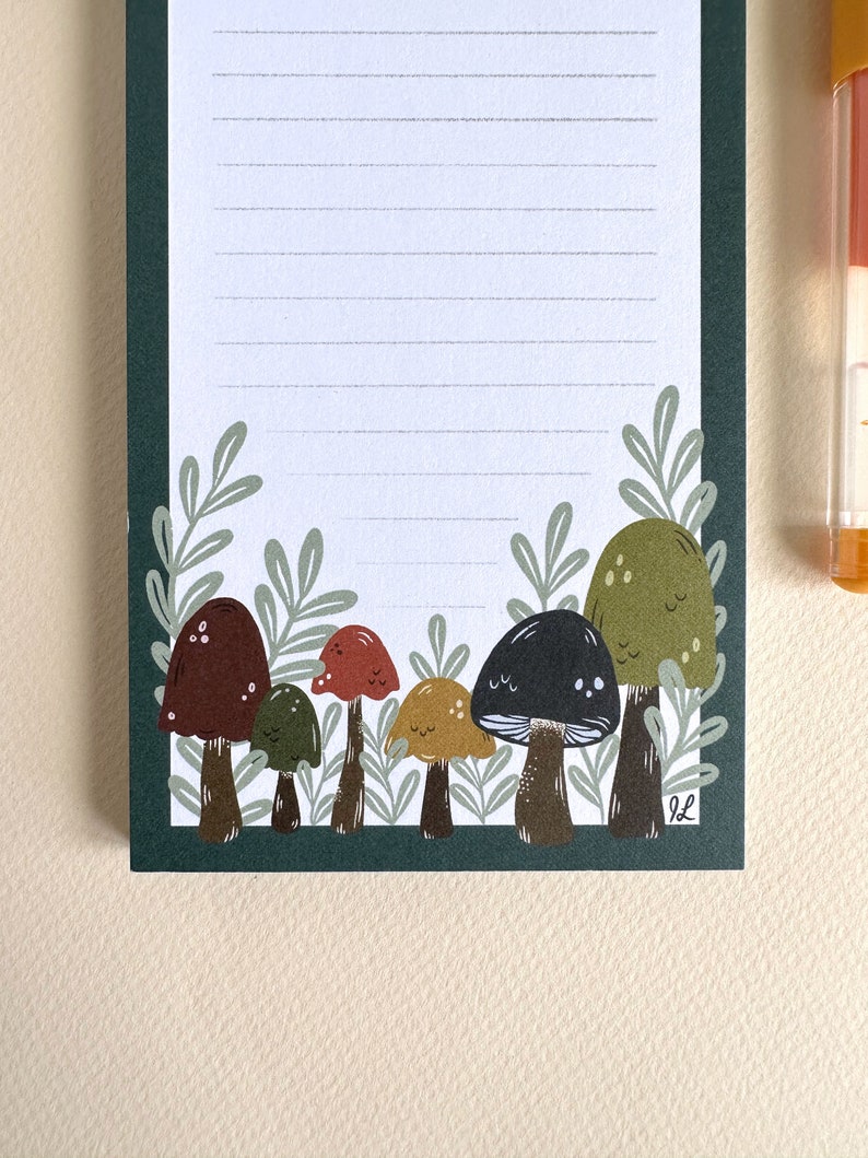 Mushroom Notepads List Pad Shopping List Mushroom Lover Gift - Etsy