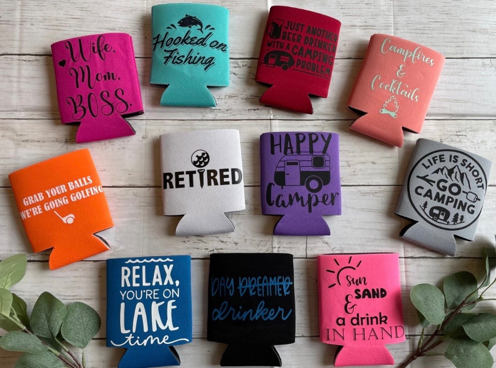 Customizable Can Coolers (double Sided) - Etsy