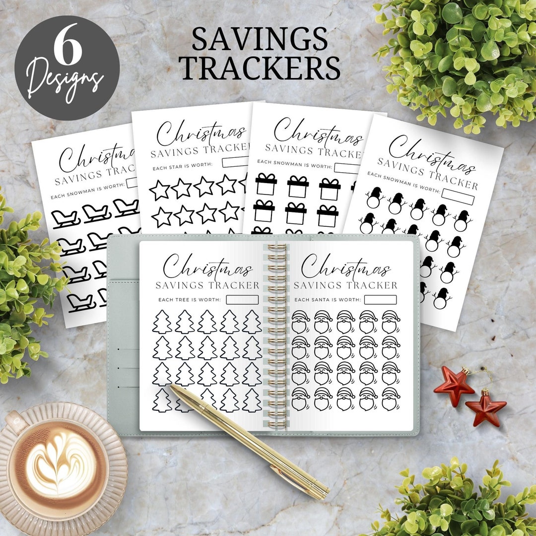 Christmas Savings Challenge, Christmas Budget Printable, Money Saving ...