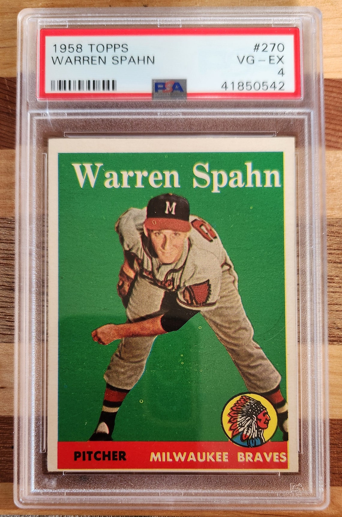 1958 TOPPS Warren Spahn Baseball Card - Etsy