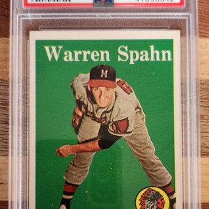 1958 TOPPS Warren Spahn Baseball Card - Etsy