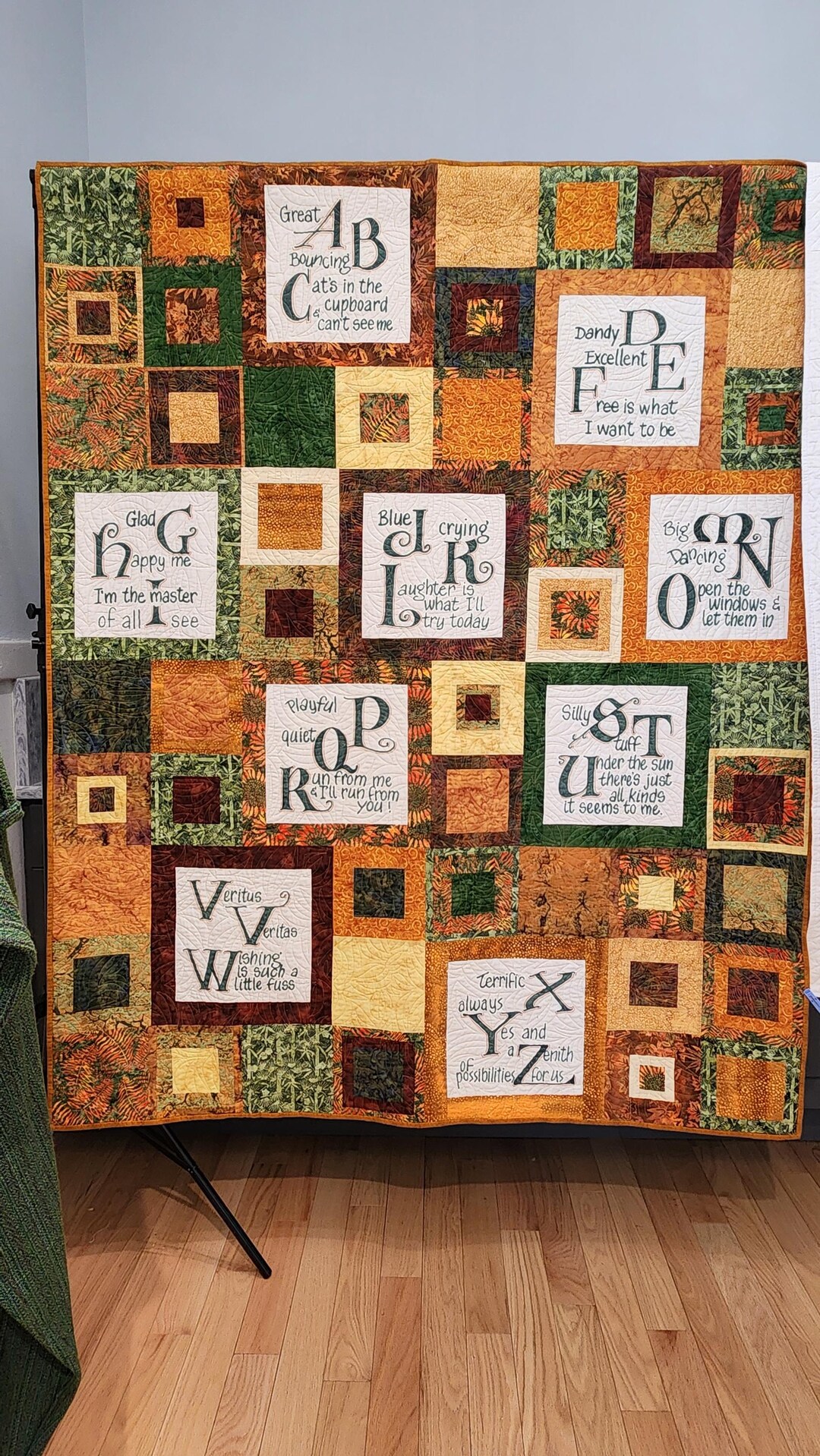 Original Alphabet Rhyme - Art Quilt - Etsy