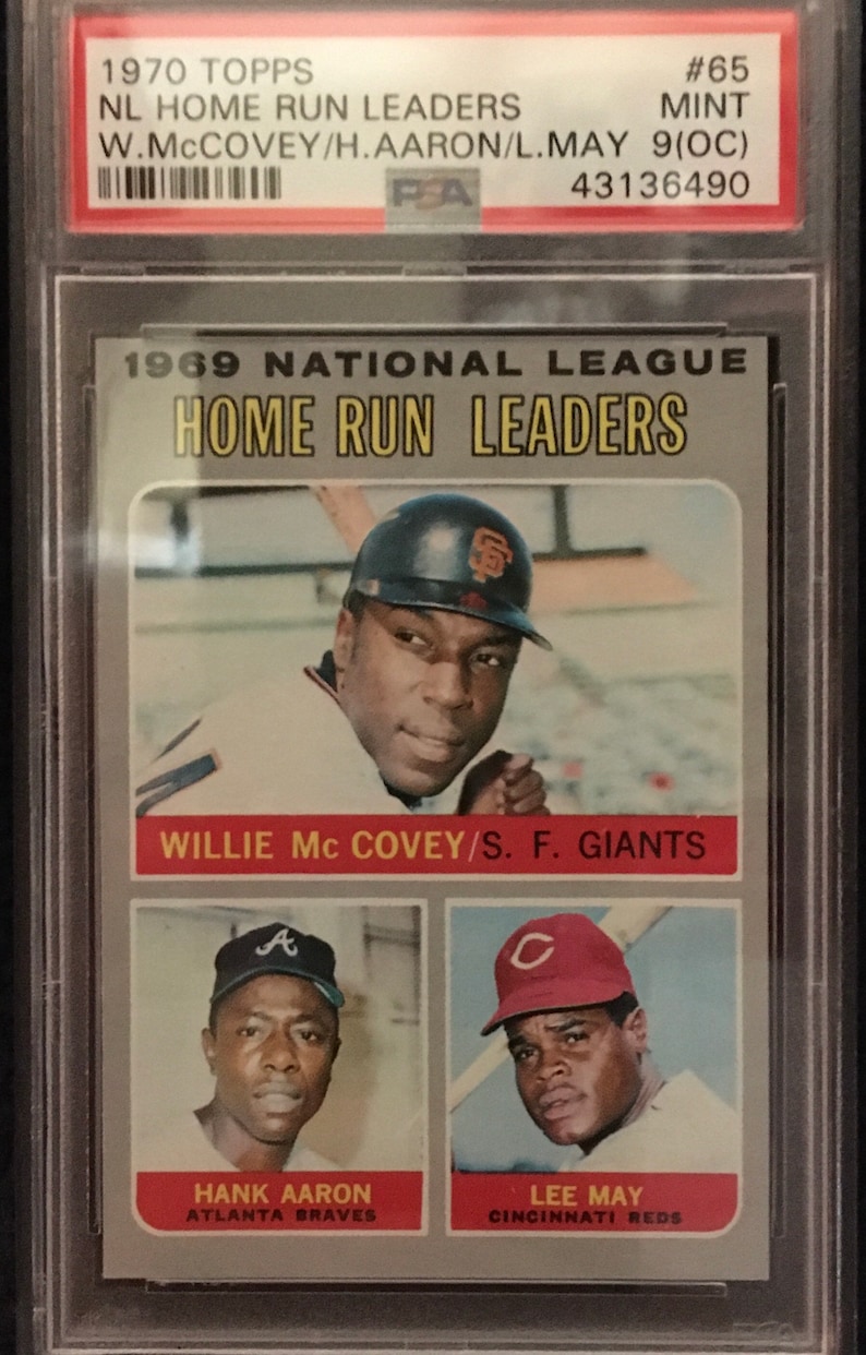 1970 TOPPS NL Home Run Leaders Baseball Card / PSA Rated - Etsy