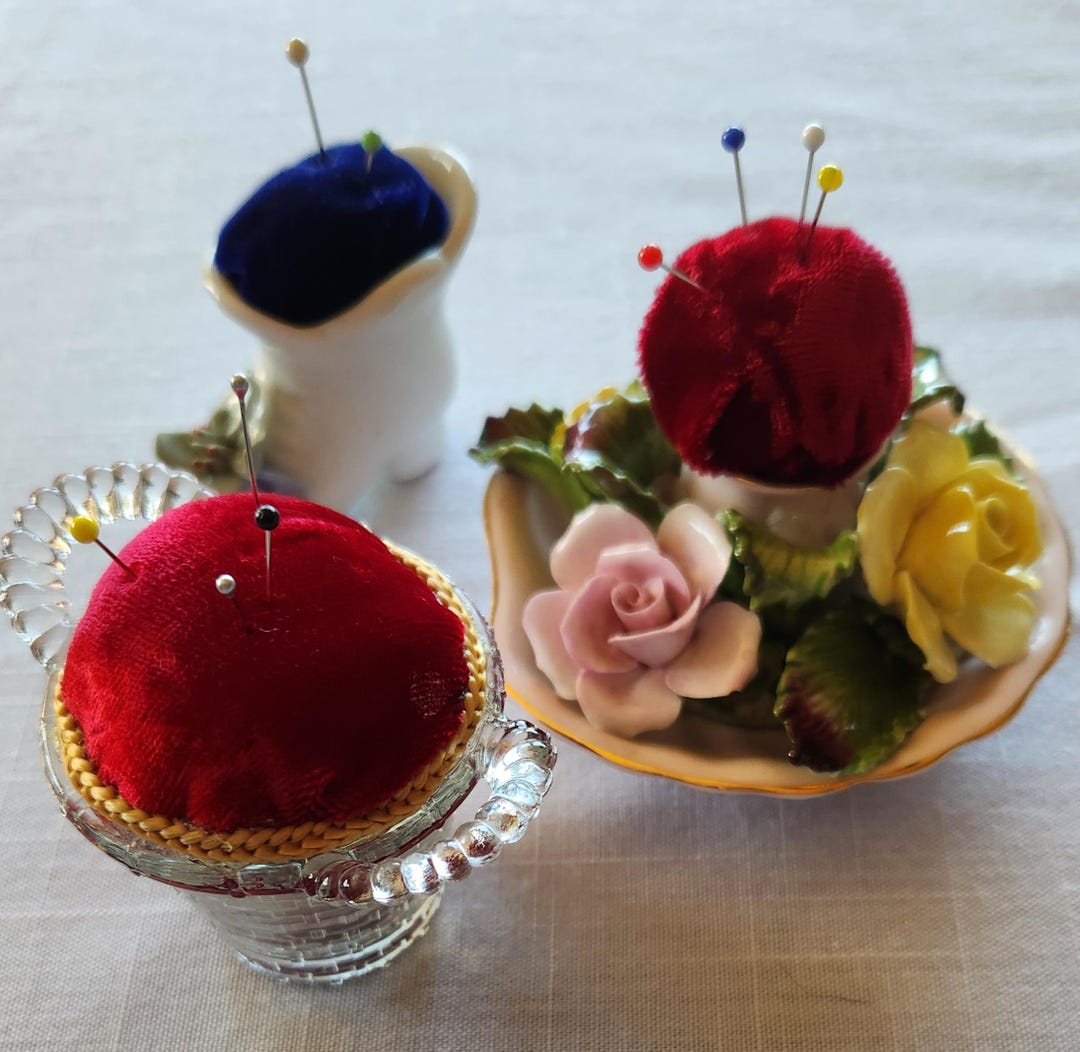 Collectable Pin Cushions in Porcelain China -lot - Etsy