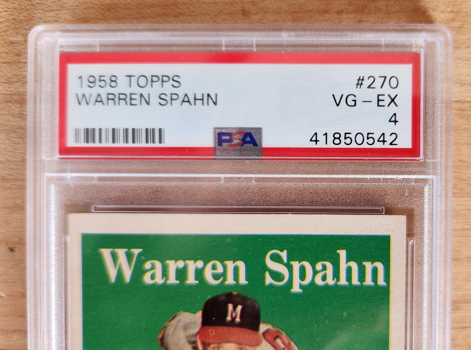 1958 TOPPS Warren Spahn Baseball Card - Etsy