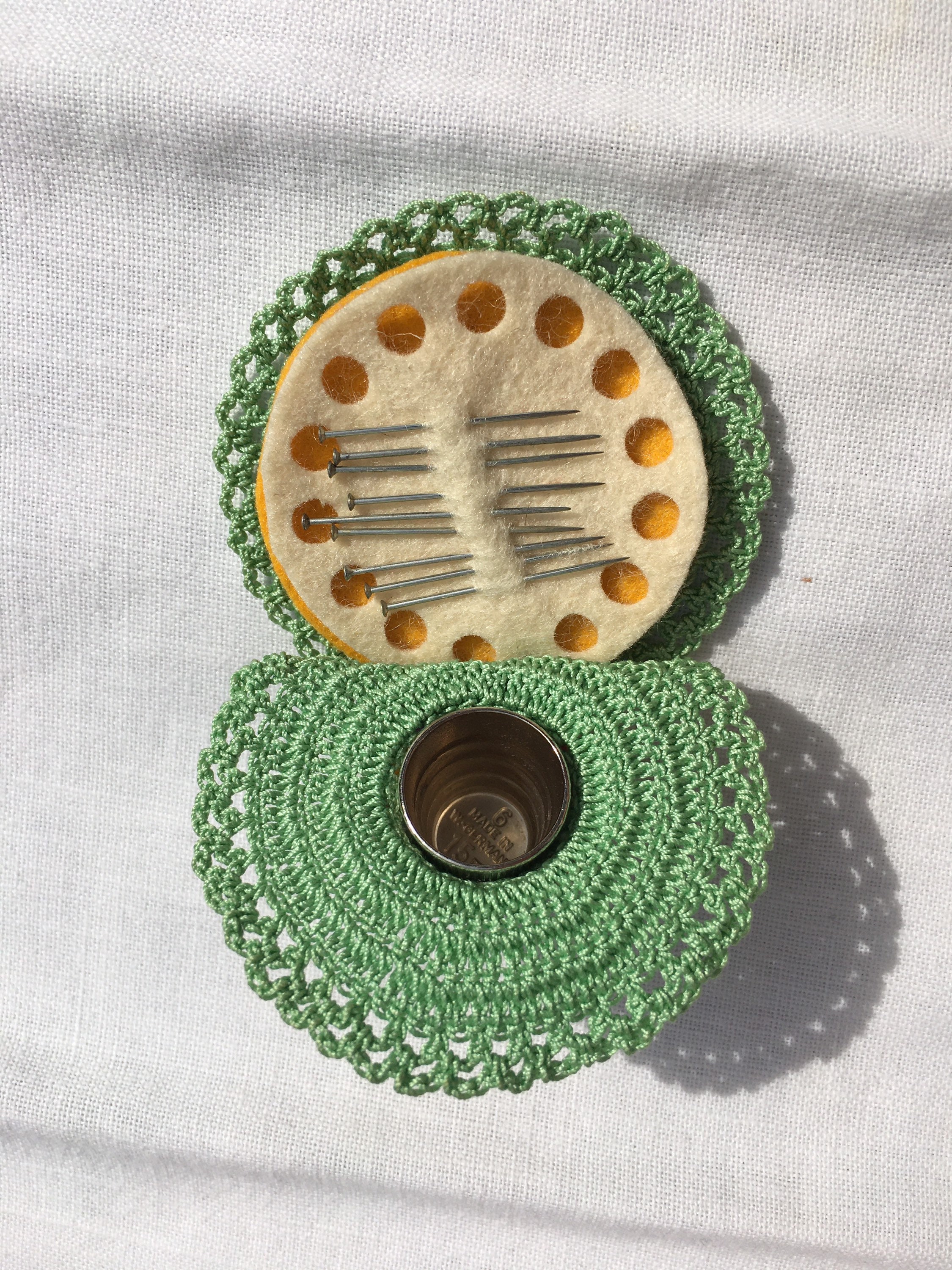 Thimble and Needle Holder - Etsy