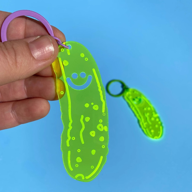 Pickle Pal Keychain Svg Laser Cut File Digital Download (SVG, PDF, EPS ...