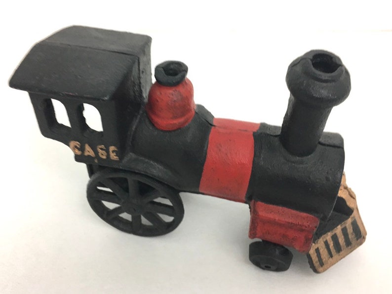 Train CASE Cast Iron Locomotive Steam Engine 1950s - Etsy