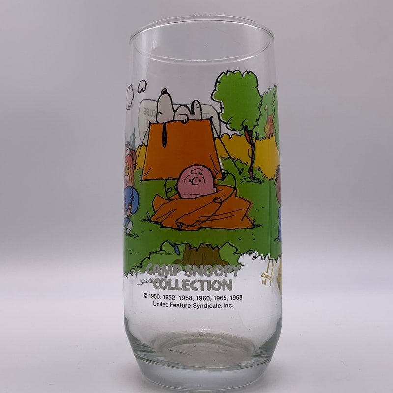 Snoopy Glass - Etsy