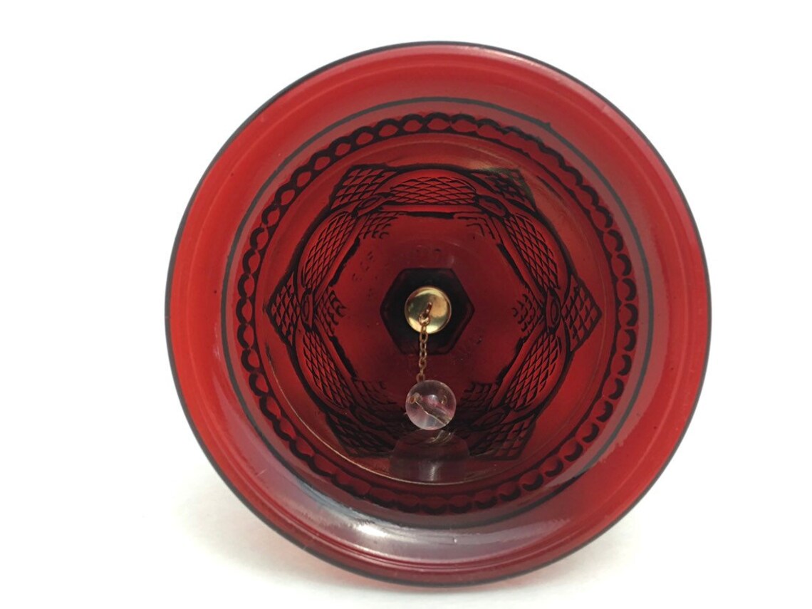 Bell 1876 Avon Cape Cod Ruby Red Glass Vintage - Etsy